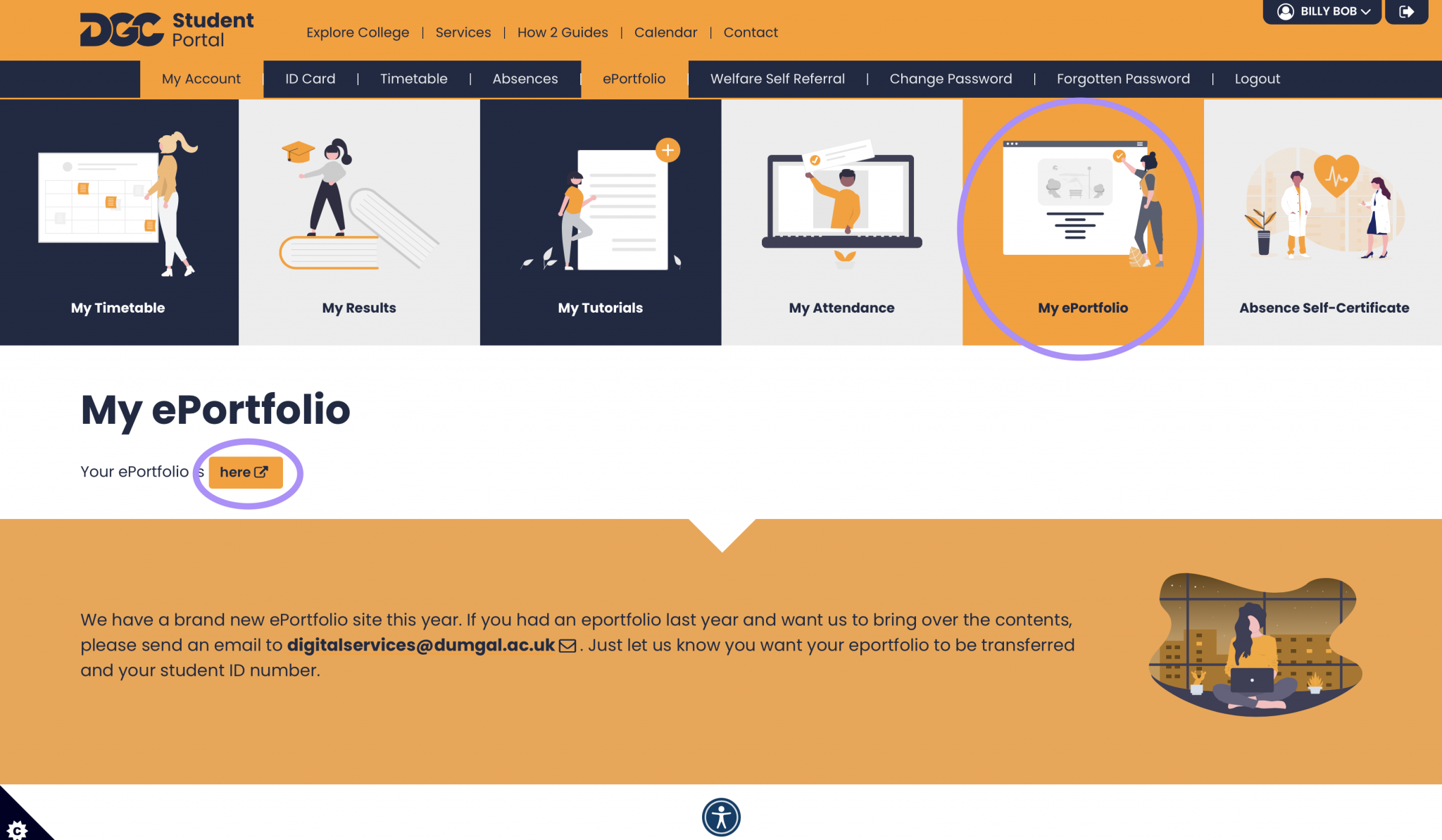 Guide to ePortfolios | DGC Student Portal