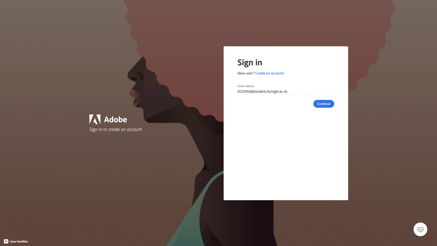Sign in to Adobe Creative Cloud | DGC Student Portal