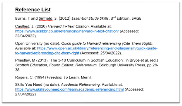 Study Skills Referencing Guide | DGC Student Portal